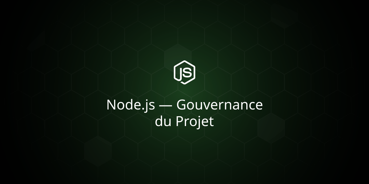 Node.js — Gouvernance du Projet